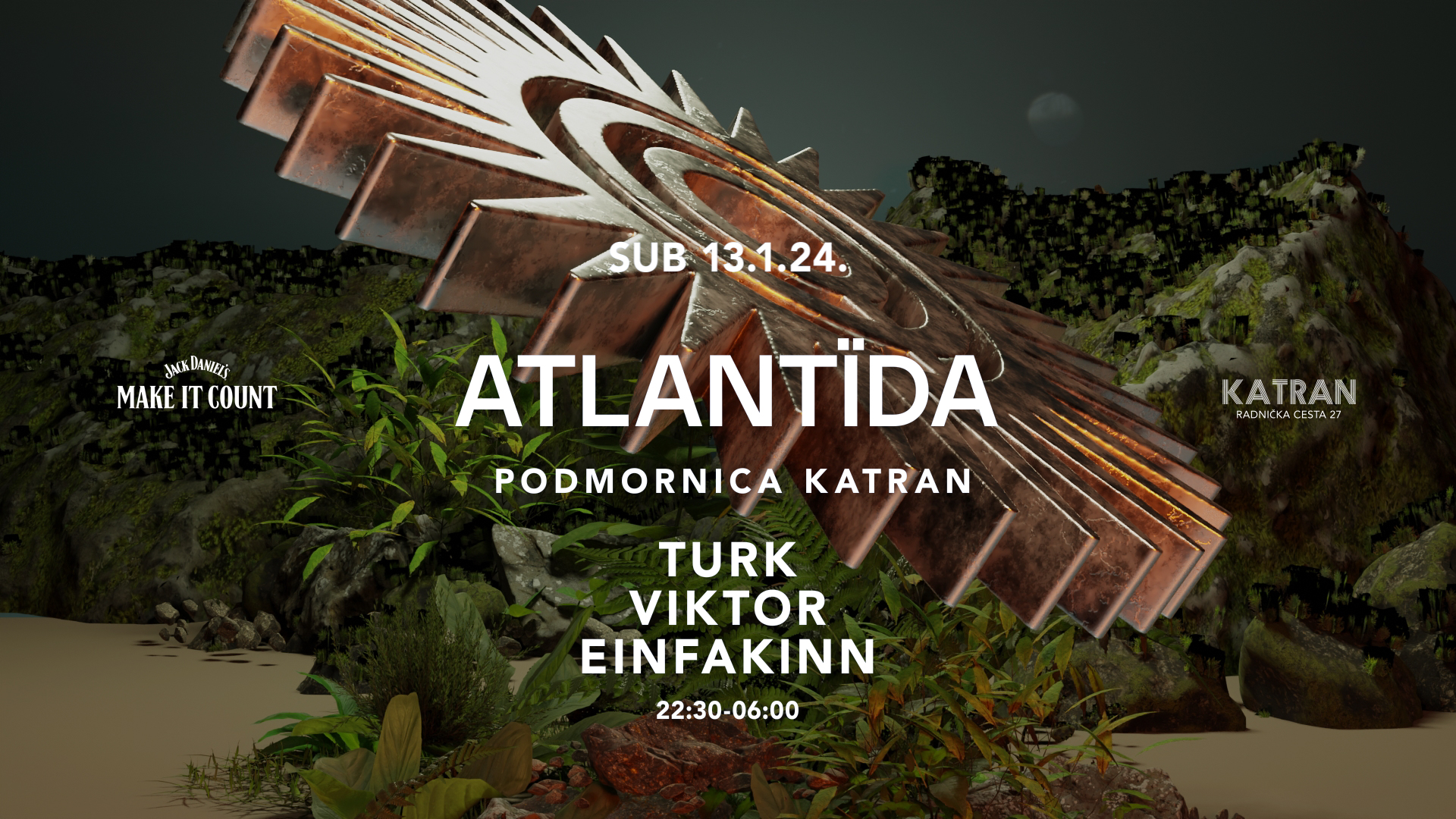 Atlantida @ Podmornica Katran 13.1.2024. - Glazba.hr