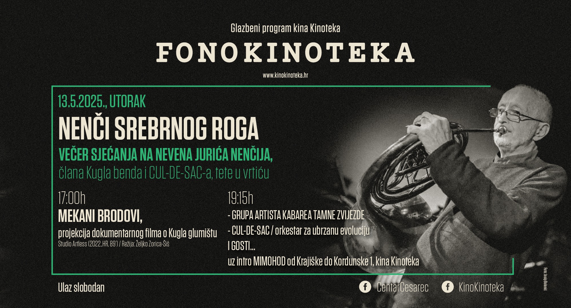 FonoKinoteka: Nenči srebrnog roga, 13.5.2025. - Glazba.hr